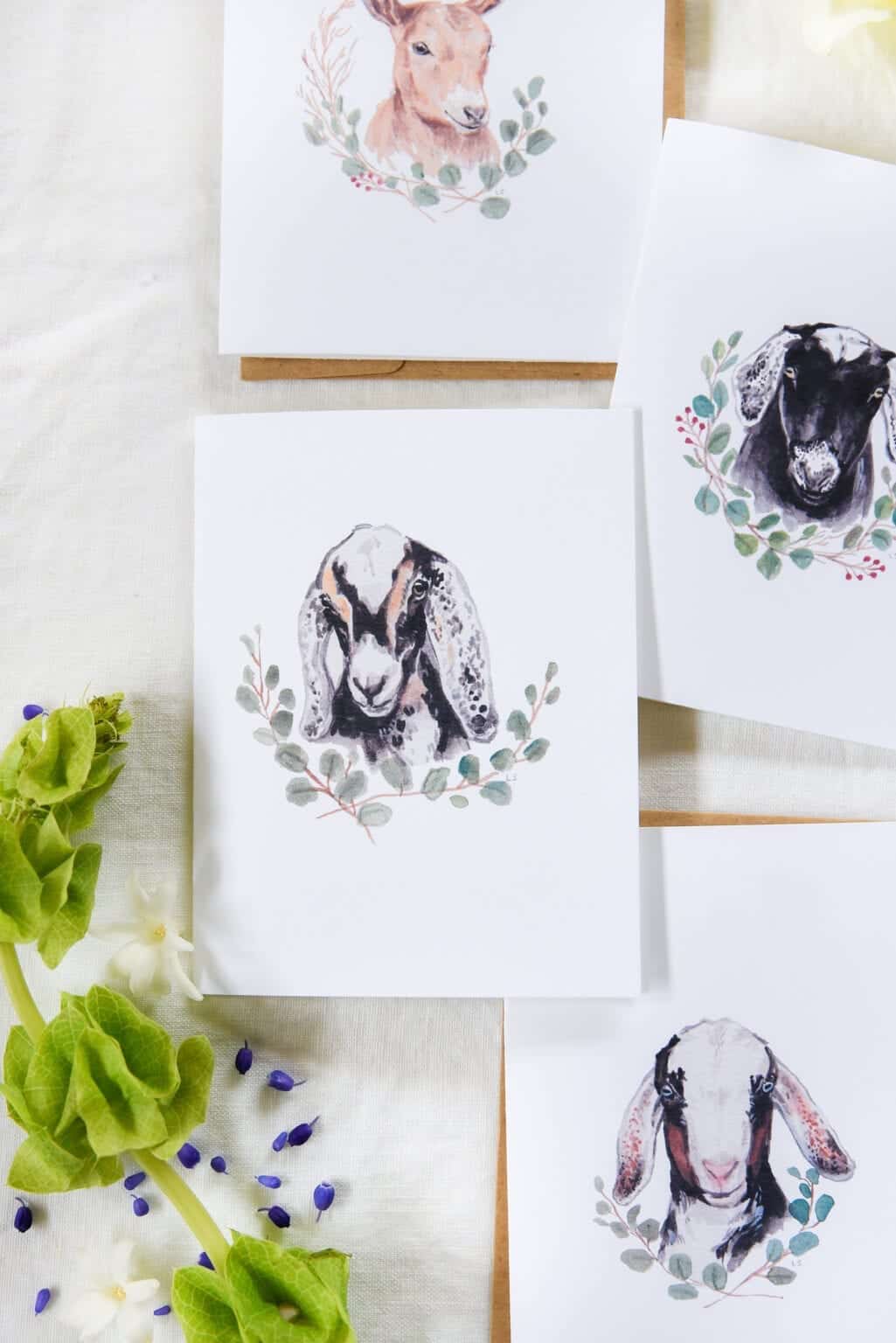 Free Printable Goat Greeting Cards - Boxwood Ave