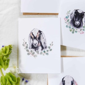 Free Printable Goat Greeting Cards - Boxwood Ave.
