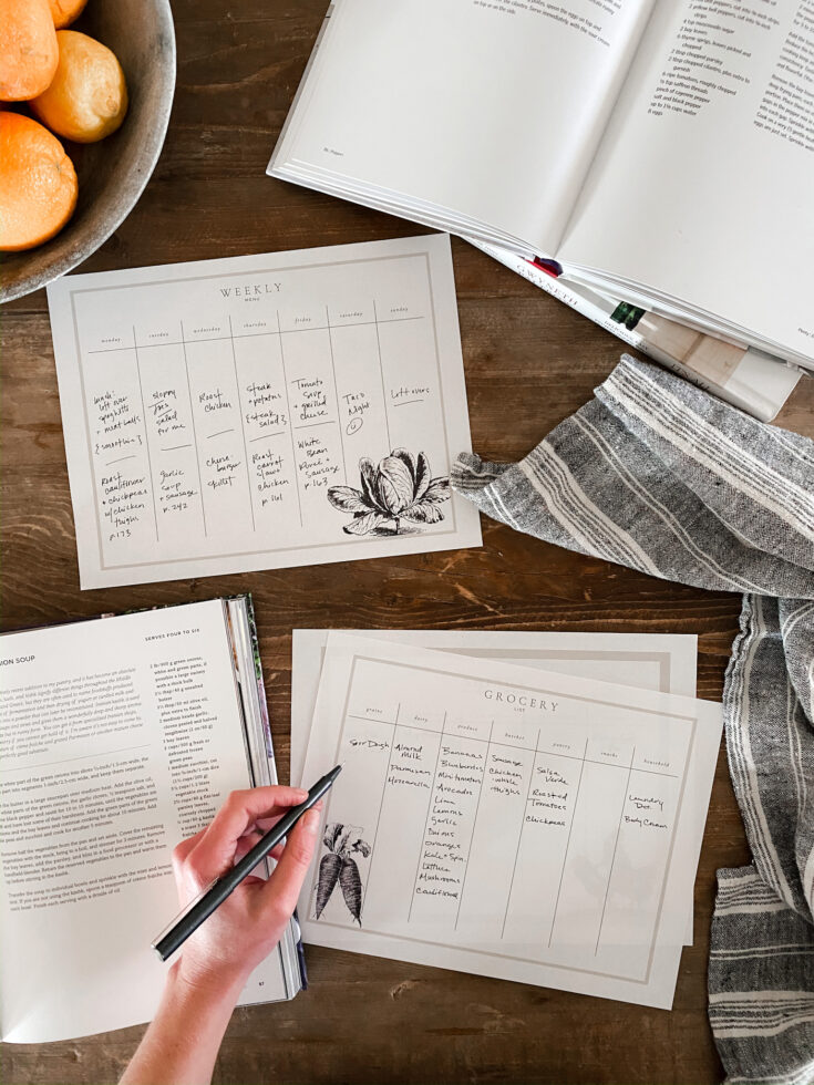 How to Menu Plan for the Week - Boxwood Ave.