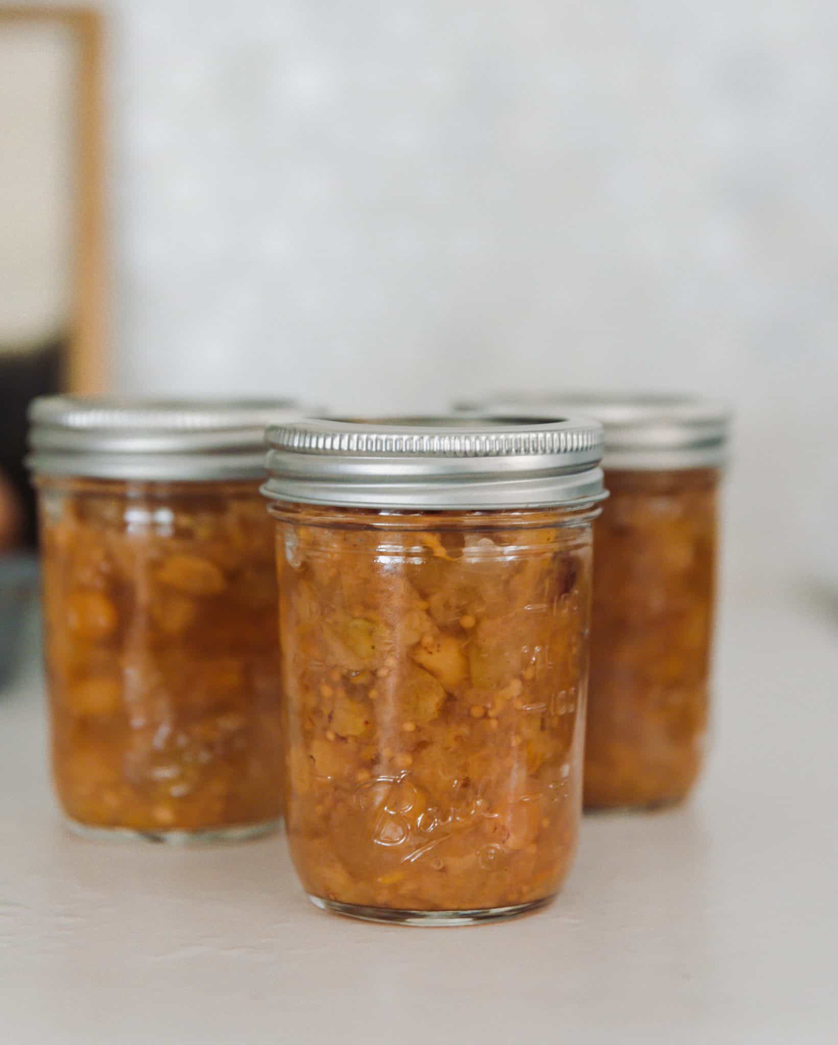 Sweet Yellow Tomato Chutney Preserves