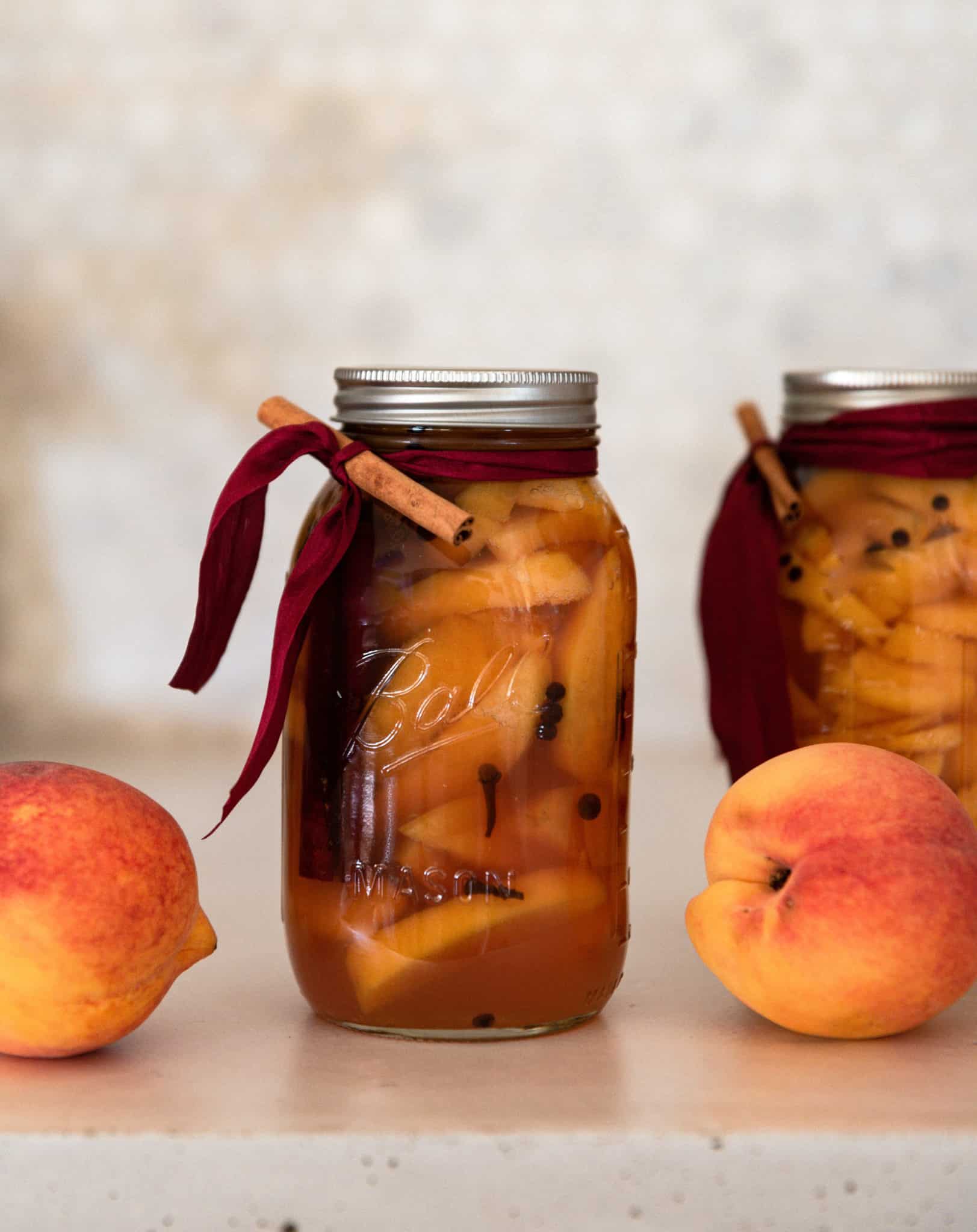 Honey Spiced Peaches