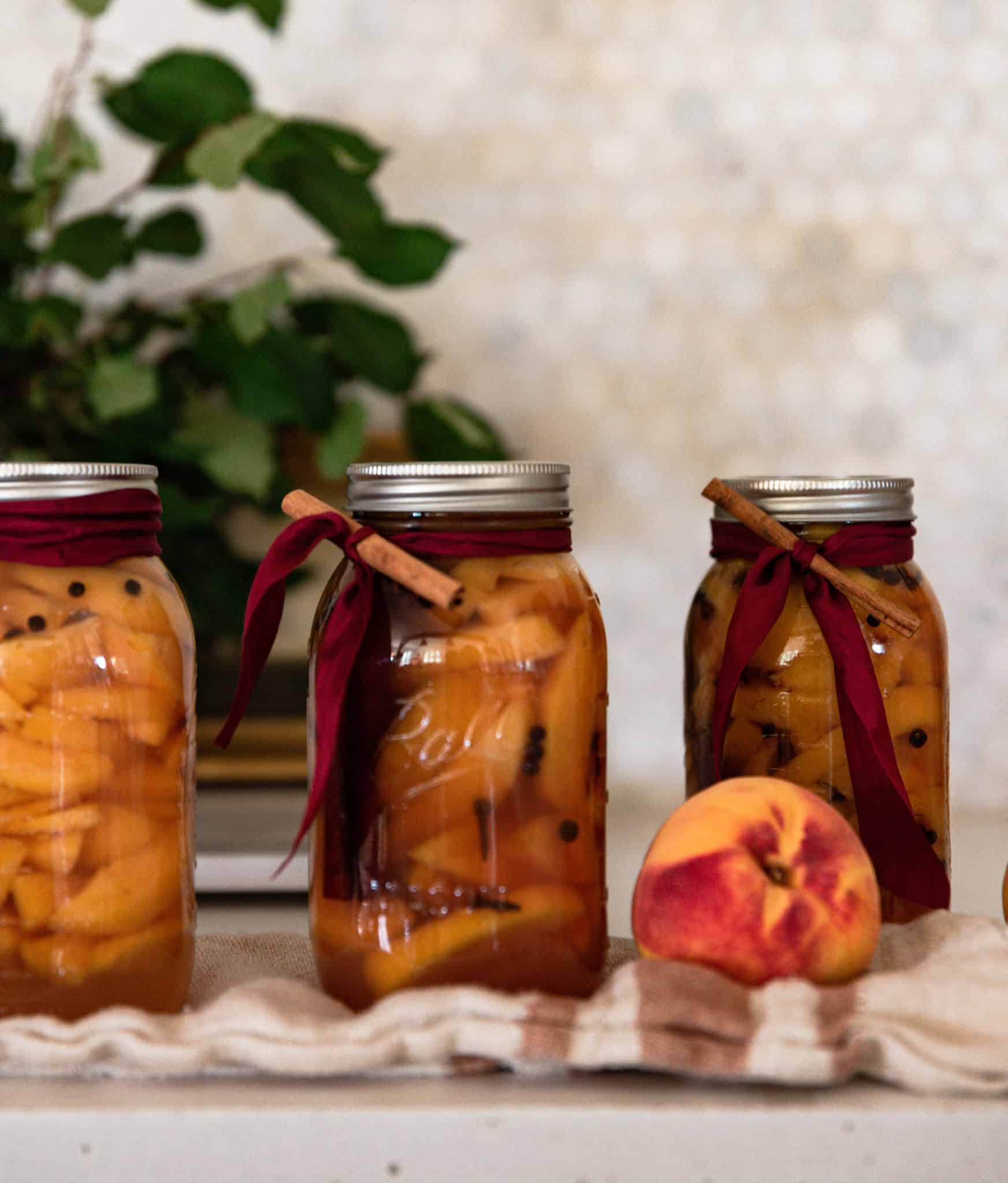 Honey Spiced Peaches