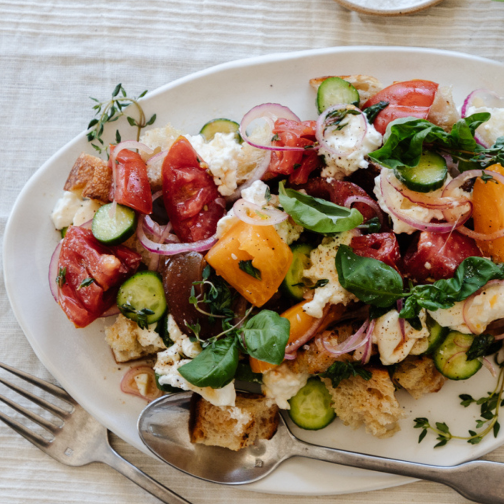 Rustic Panzanella Salad - Boxwood Ave.