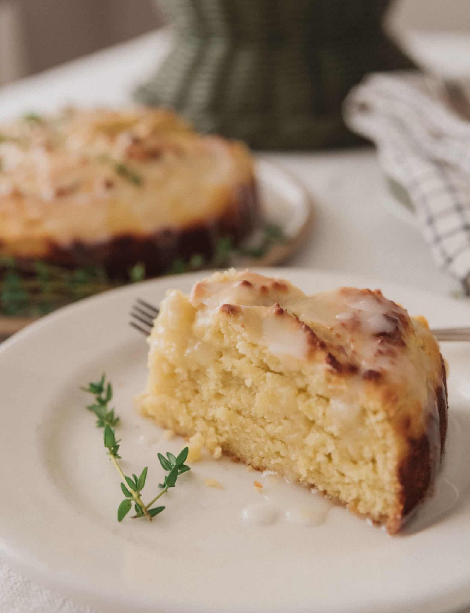 Lemon Thyme Olive Oil Cake - Boxwood Ave